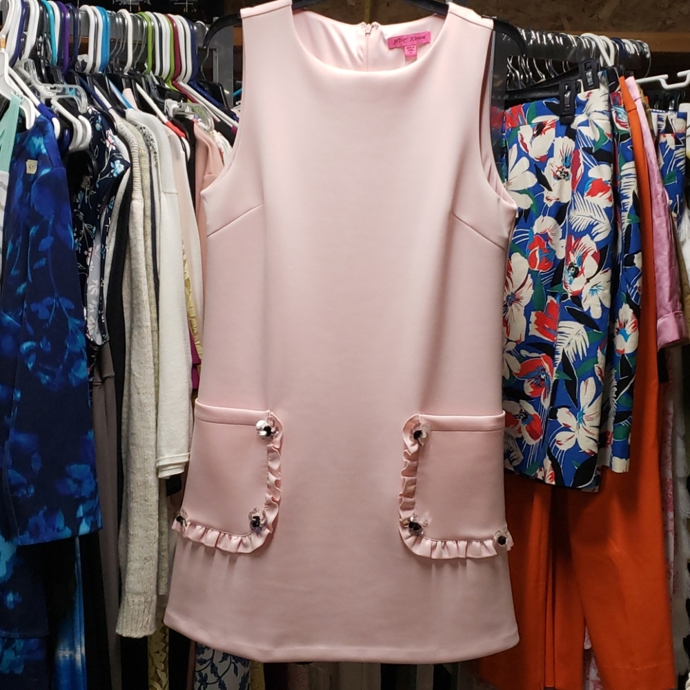 Betsey Johnson Pale Pink Pocket Dress - Gem Betsey Johnson Pale Pink Pocket Dress - Gem